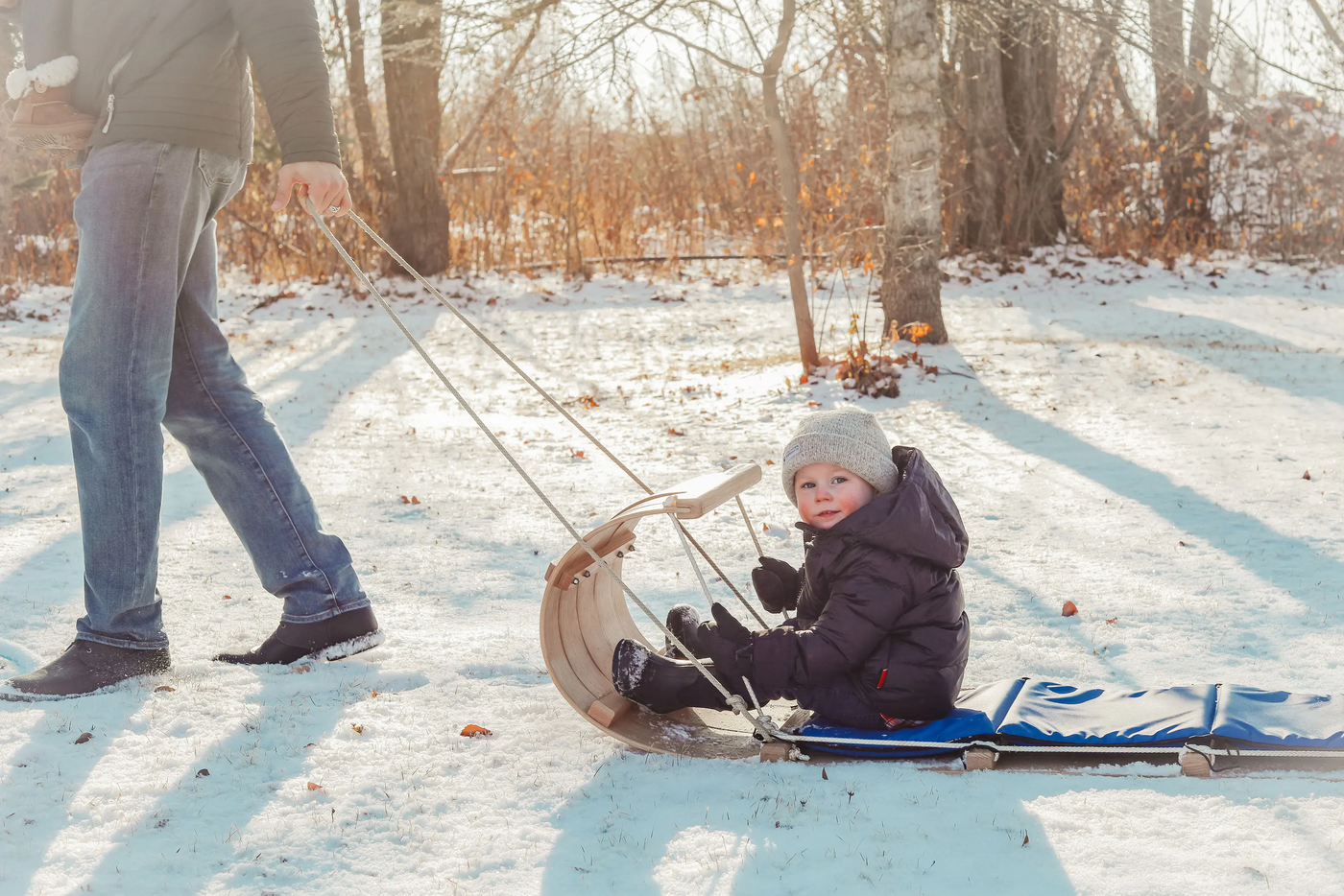 Classic 6ft Toboggan | Wooden Sleds Handmade in MN