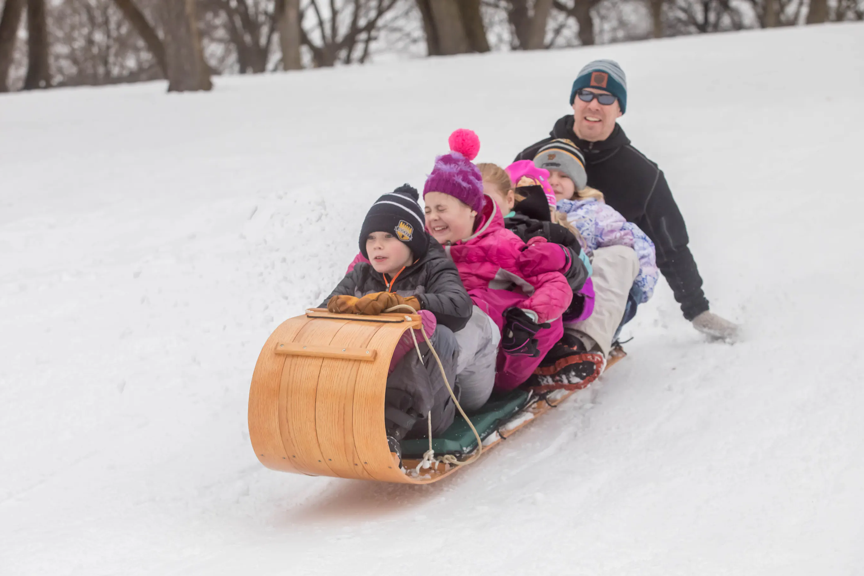 The Family Toboggan | Handmade Wooden Sleds