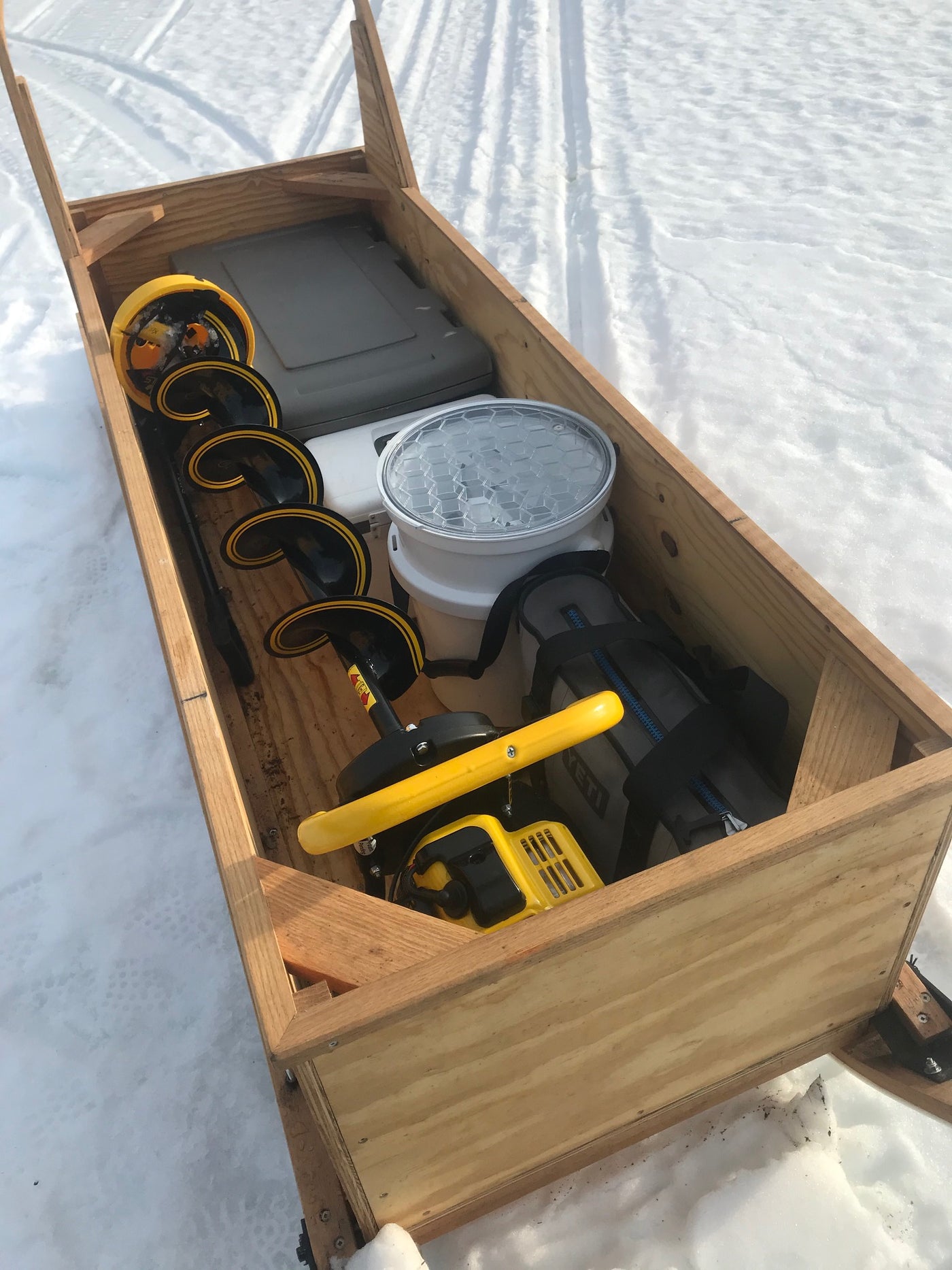 Box-Freight Sled | Northern Toboggan Wooden Sleds