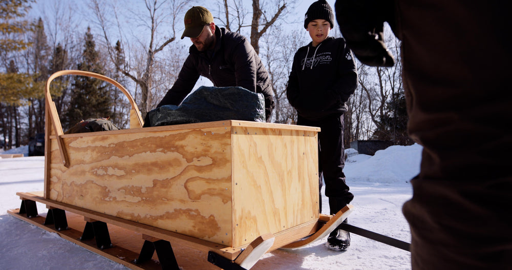 Box-Freight Sled | Northern Toboggan Wooden Sleds